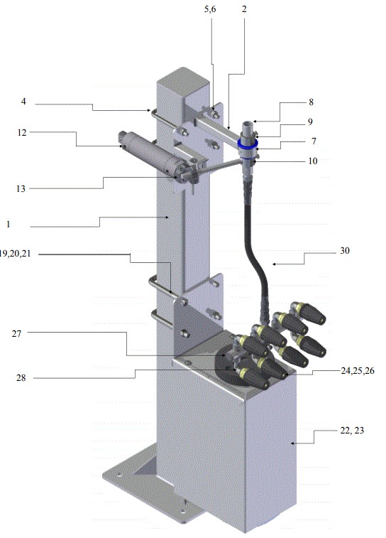 SB1-EL PIVOTING SWIRLING SIDE BLASTER - Driver Side